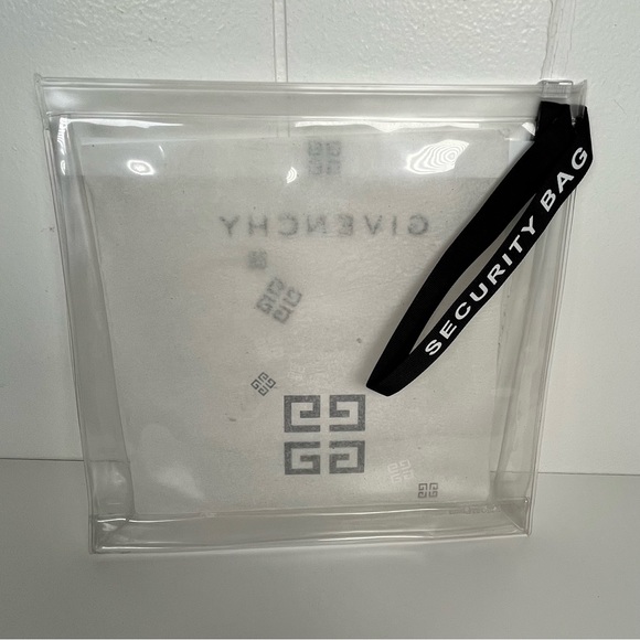 Givenchy | Bags | Givenchy Transparent Travel Zip Pouch Security Bag ...